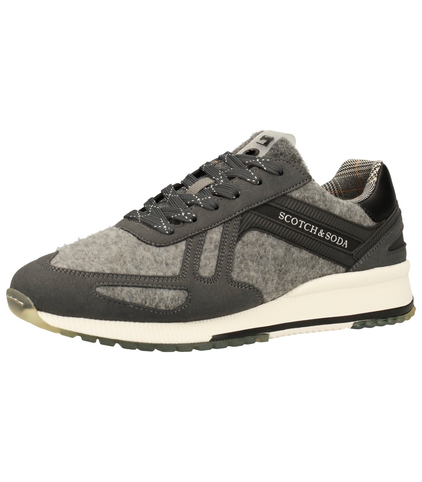 Scotch & Soda Sneaker Lederimitat/Textil Sneaker, Absatzhöhe: 3 cm