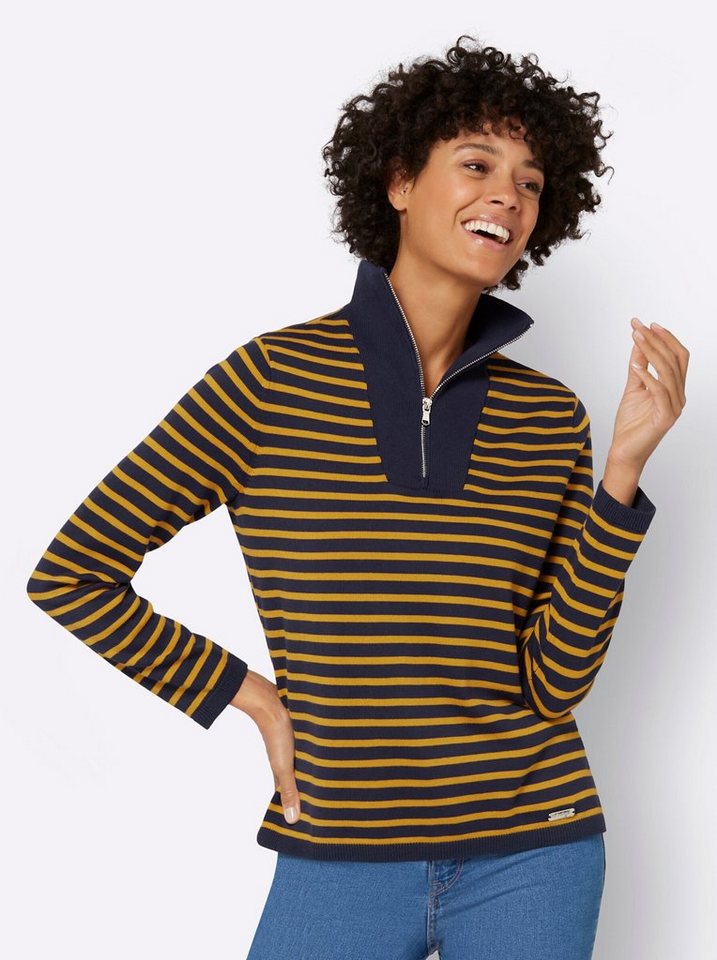 Witt Strickpullover Pullover Mit Seitenschlitzen