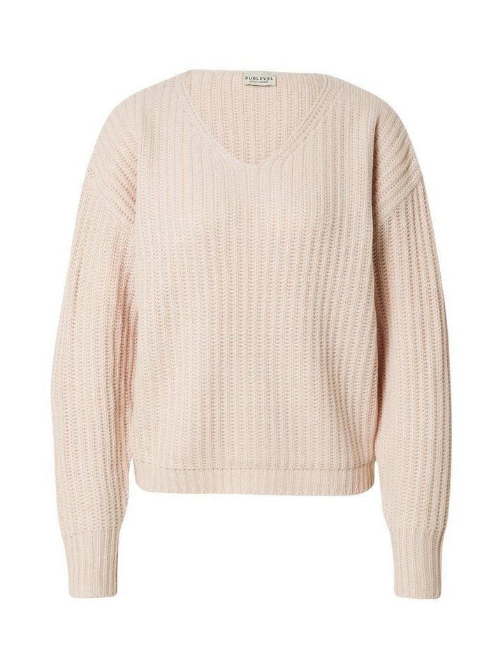 Sublevel Strickpullover 1 Tlg Plainohne Details Gerader Saum