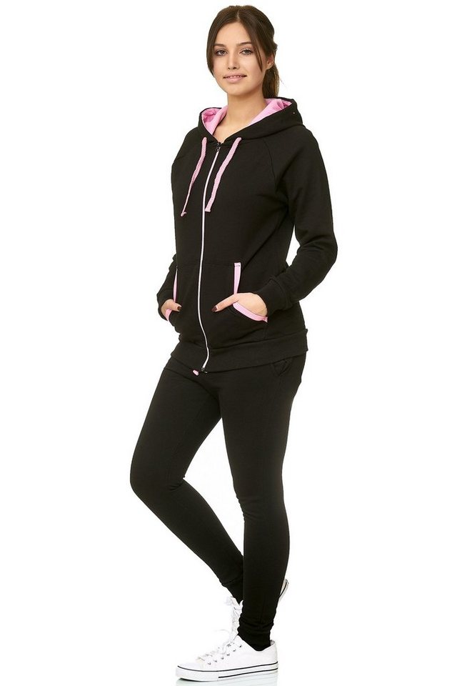 L Gonline Freizeitanzug Damen Jogginganzug Trainingsanzug Tracksuit