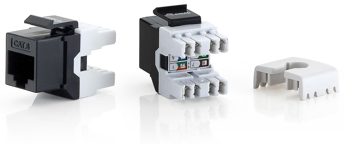 Equip EQUIP Keystone Jack Cat.6, ungeschirmt, 8 Stück Computer-Kabel