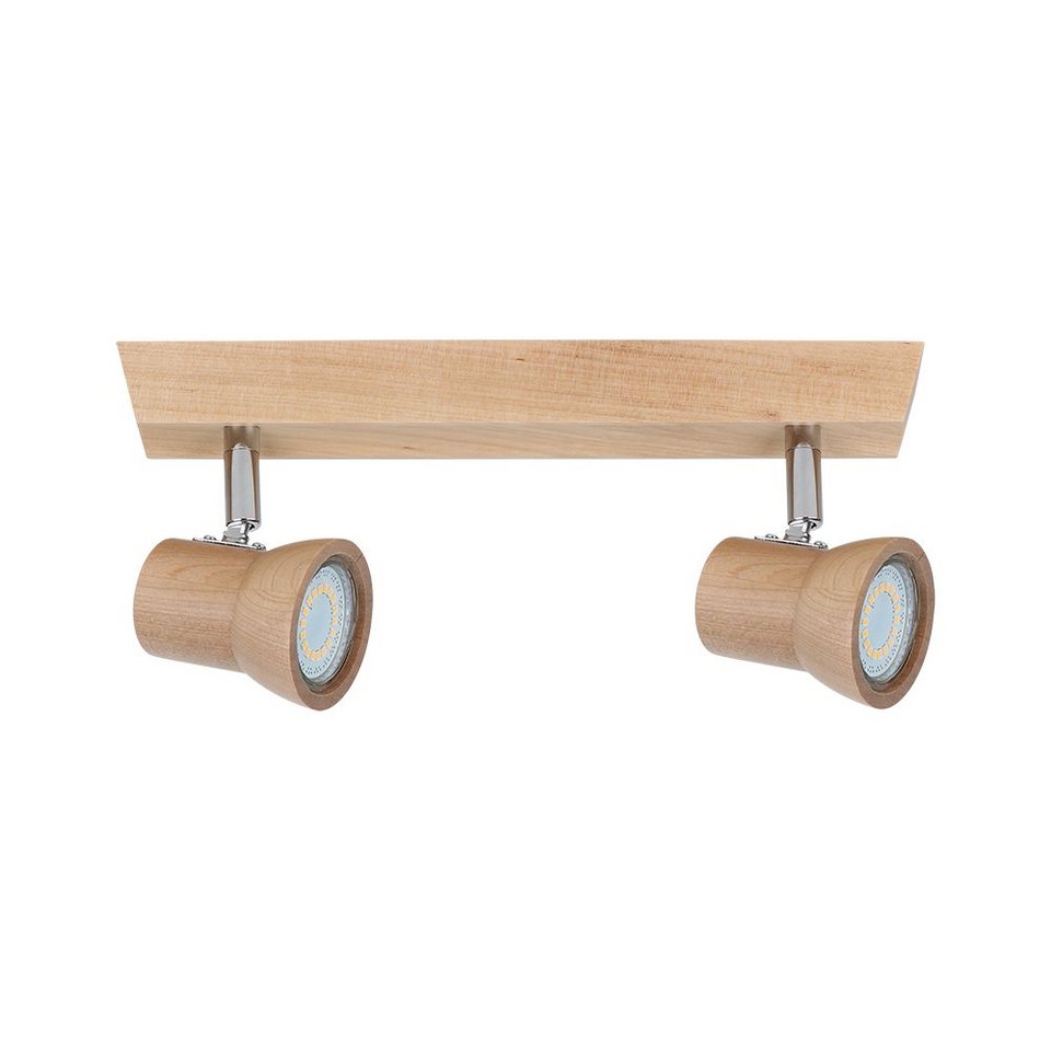 Spot Light Led Deckenleuchte Venla Deckenleuchte 2flammig Holz Ja