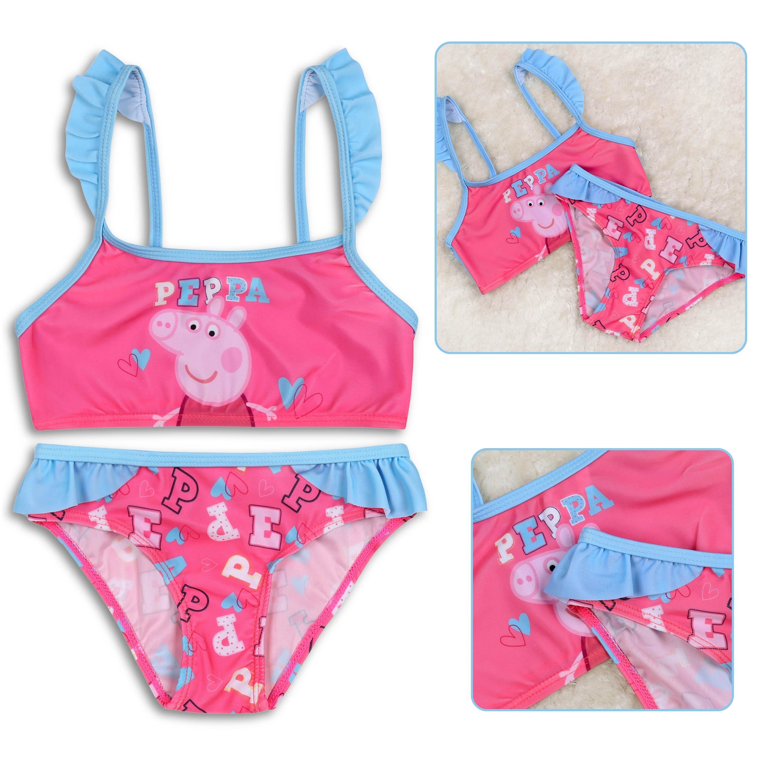 Peppa Pig Blusentop Blaues Unterhemd + Slip Peppa Pig Peppa Wutz 7-8 Jahre