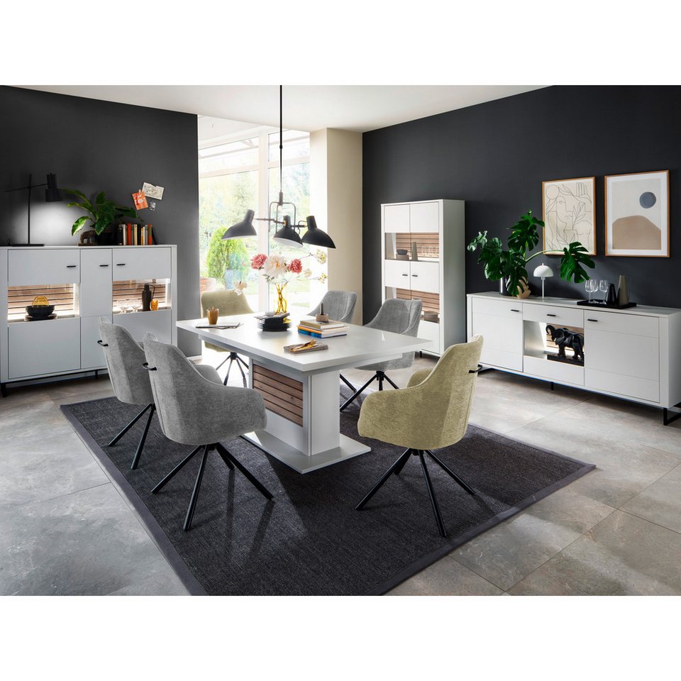Expendio Wohnzimmer Set Laska 40 Spar Set 4 St Modern White
