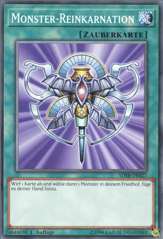Recollectibles Sammelkarte Yugioh Karte Monster Reinkarnation Deutsch