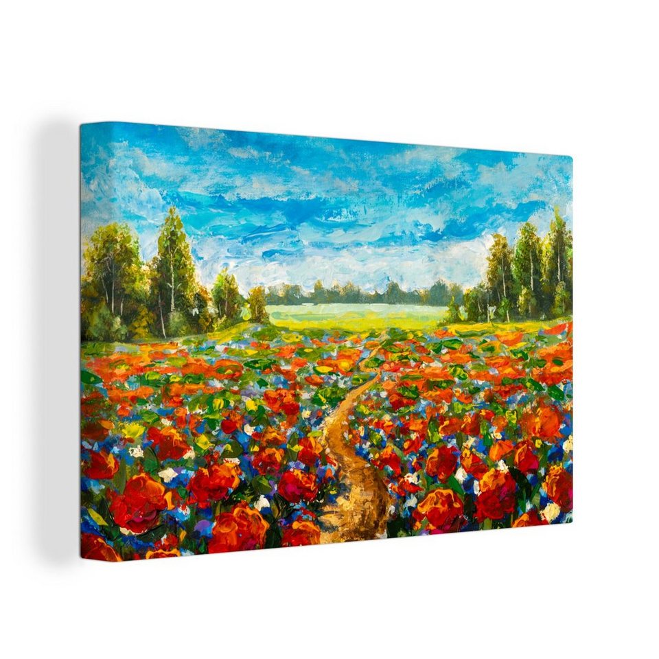 Onemillioncanvasses® Gemälde Ölfarbe Malerei Blumen Landschaft