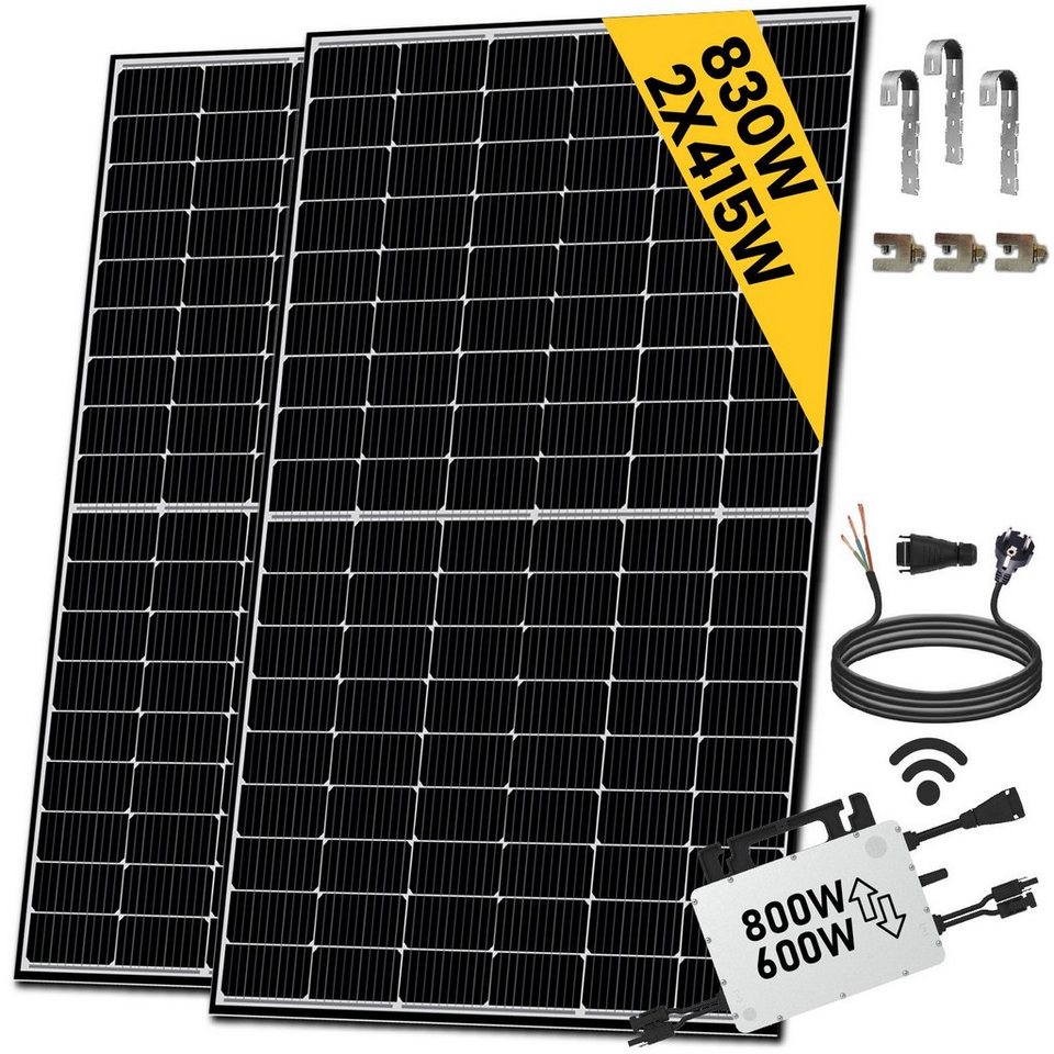 Epp Solar Solaranlage 830w Balkonkraftwerk Komplettset Pv Montage