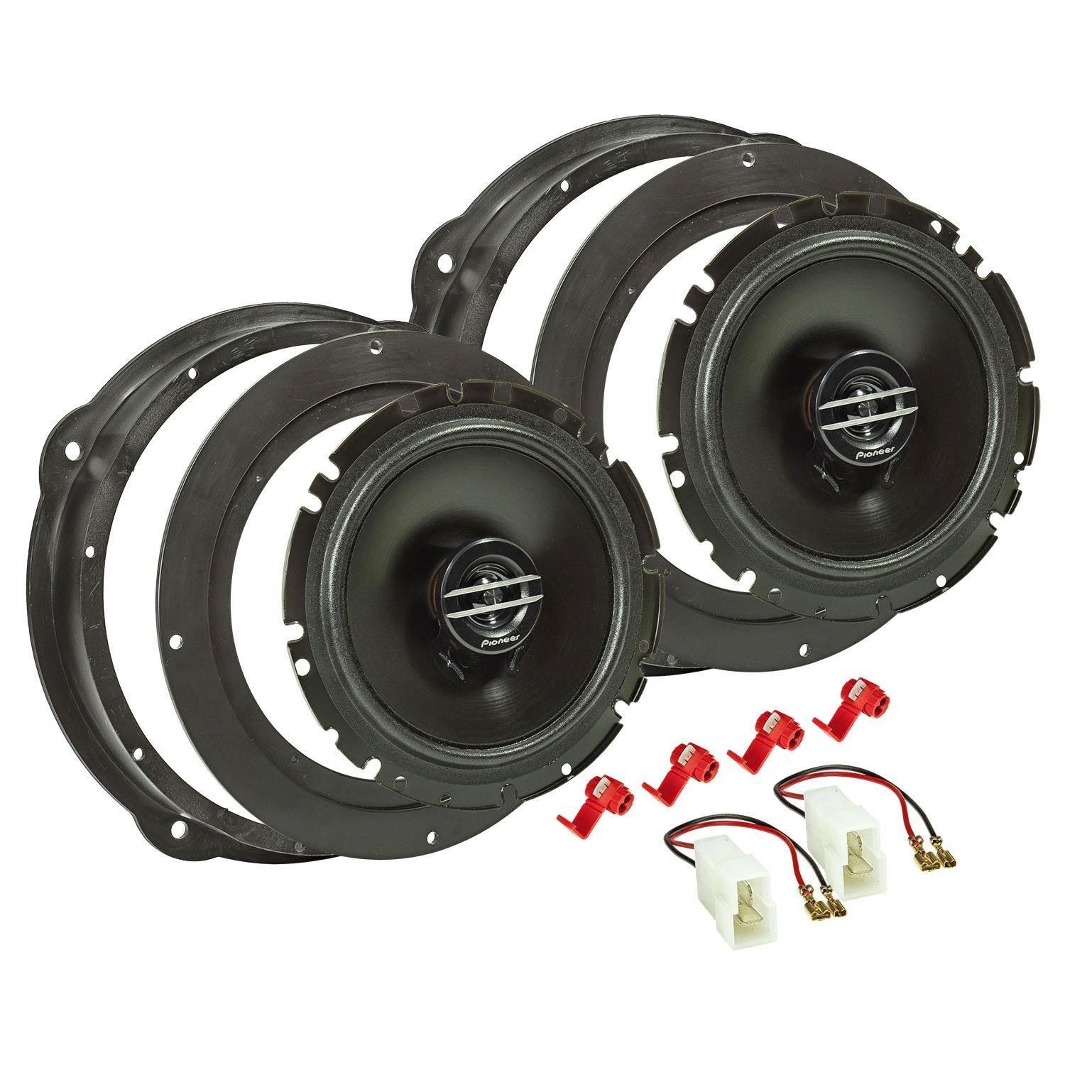 tomzz Audio Pioneer TS-G1720f 300W Lautsprecher Set passt für Audi A1 A3 A4 A5 A6 Auto-Lautsprecher