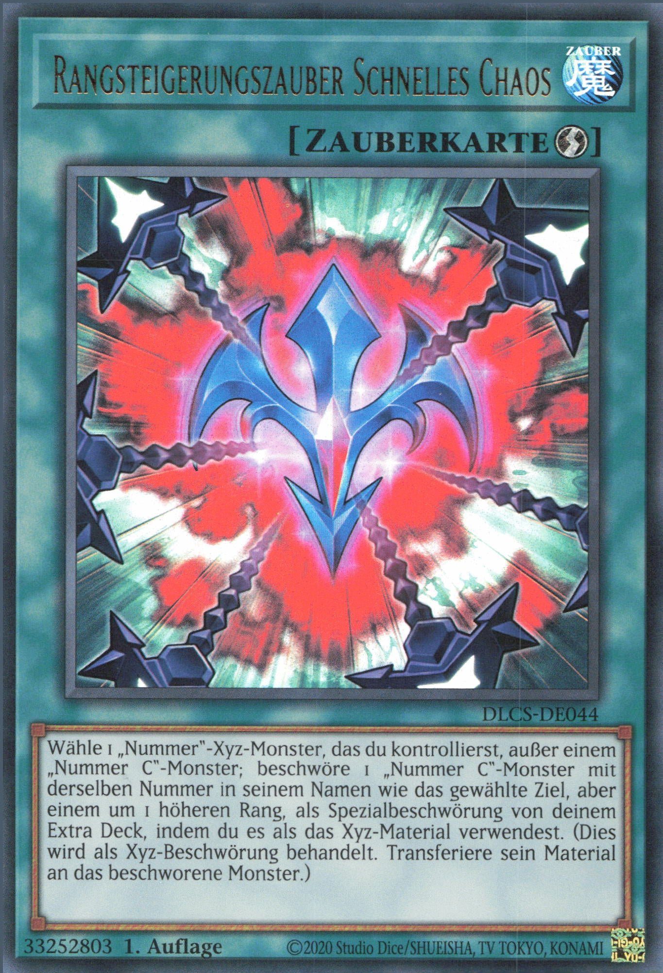 Recollectibles Sammelkarte Yugioh Karte Rangsteigerungszauber Schnelles