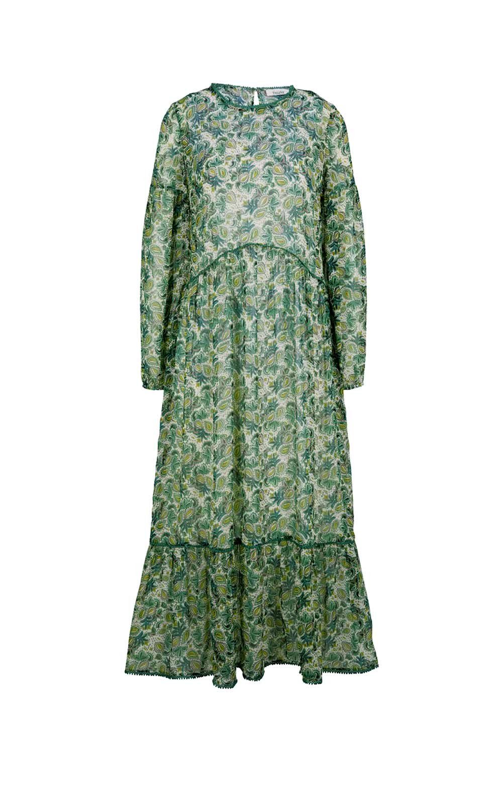 Heine Druckkleid Linea Tesini Damen Designer Druckkleid Grün Bunt