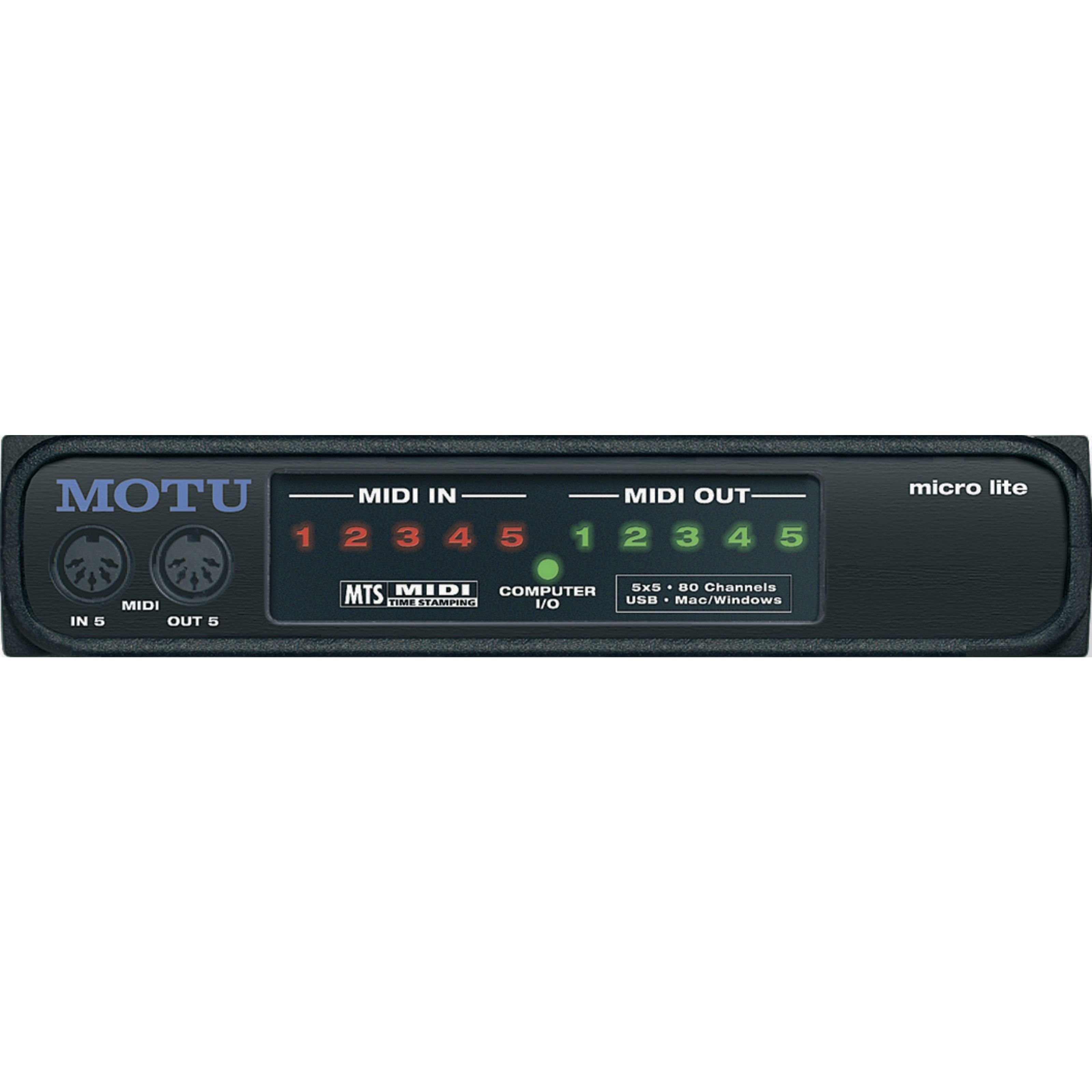 Motu-Audio Digitales Aufnahmegerät (Micro Lite - MIDI Interface)