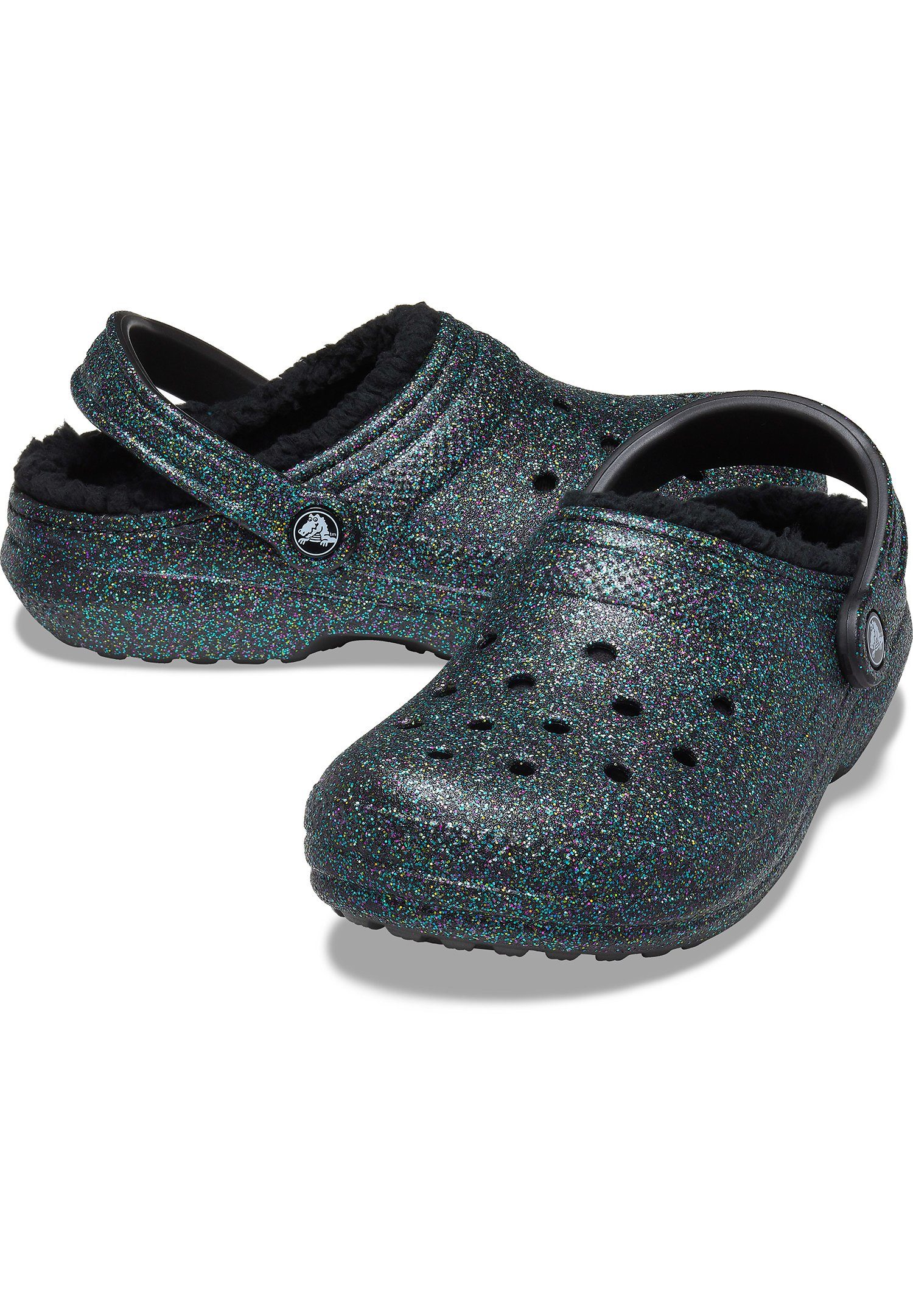 Crocs Classic Glitter Lined Clog Sneaker