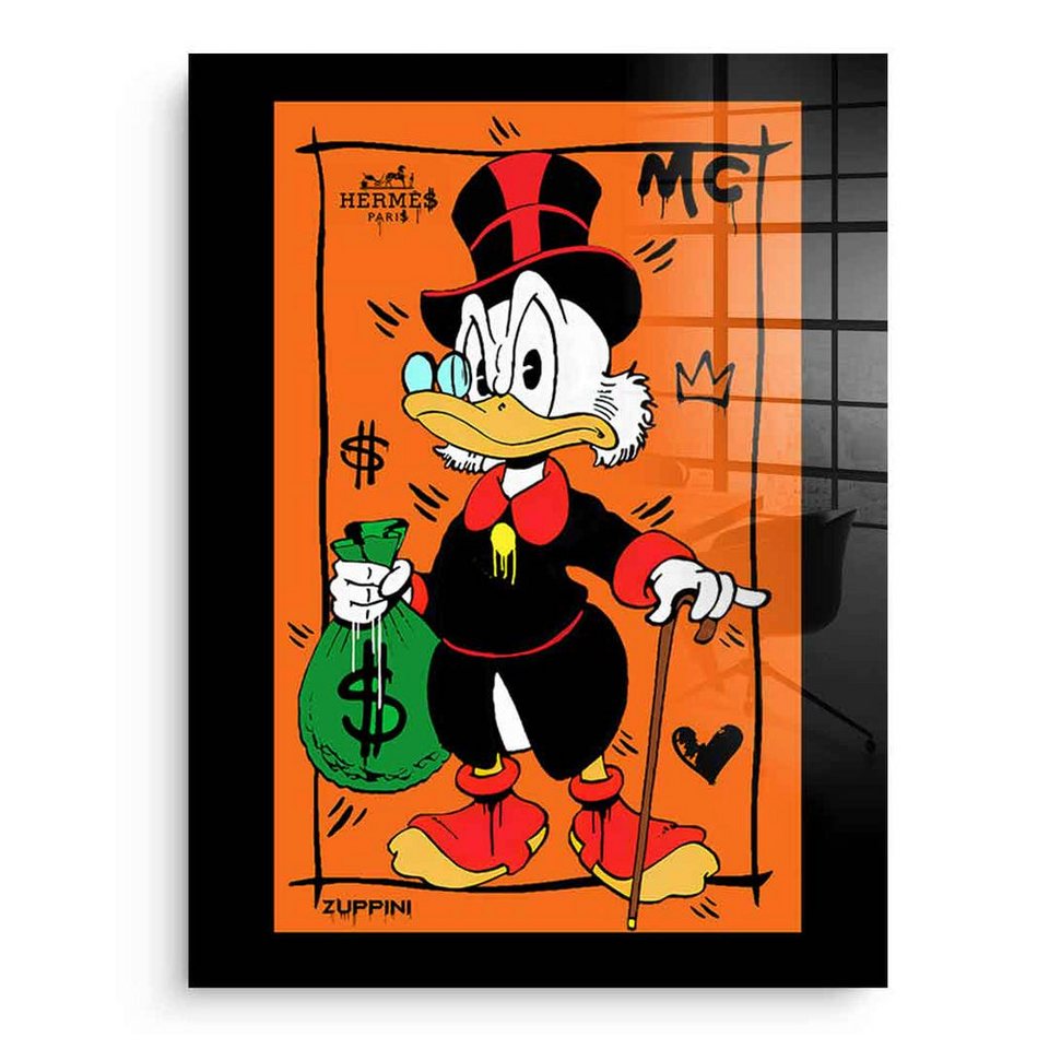 Dotcomcanvas® Acrylglasbild Proud Scrooge Acrylglas Acrylglasbild