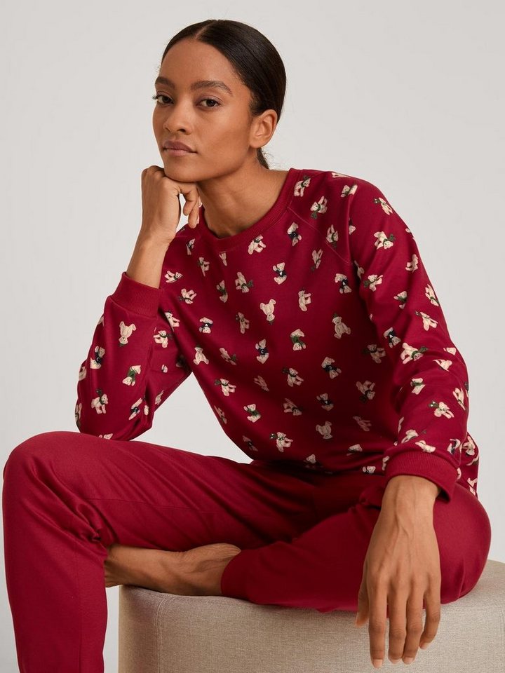 Calida Pyjama Bündchen Pyjama 2 Tlg
