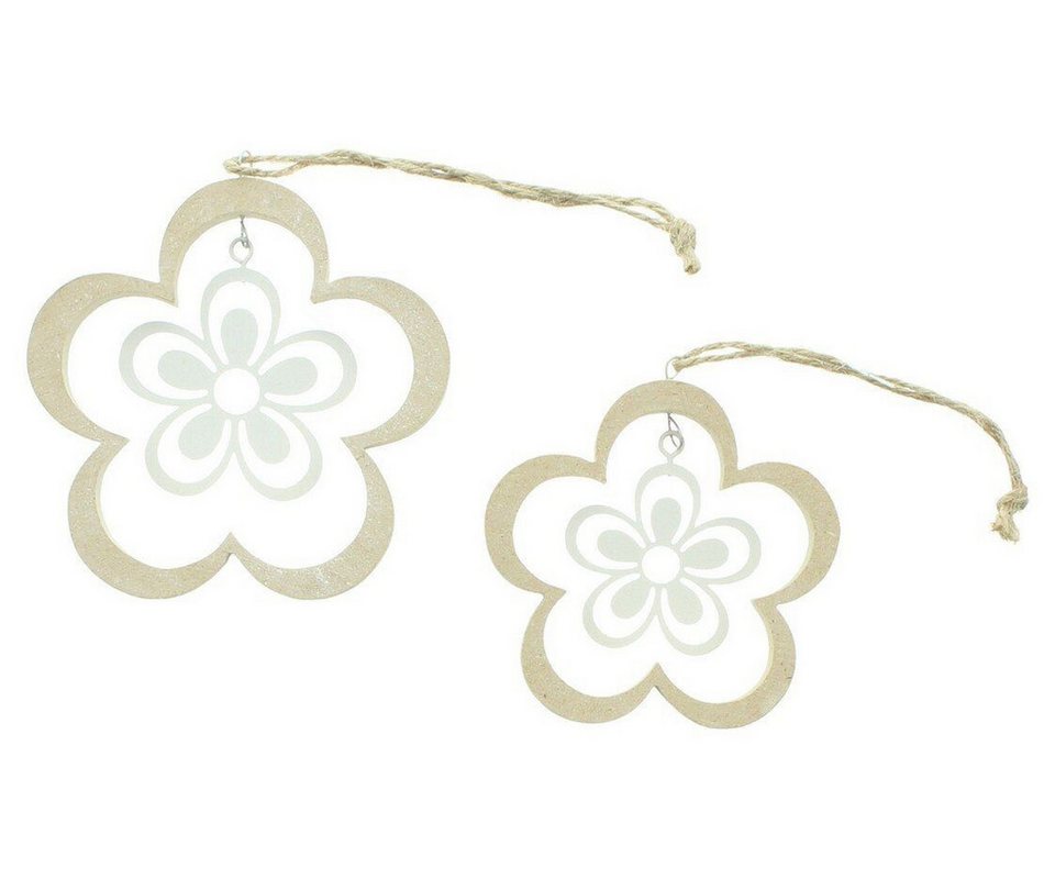 Home Trends24de Dekohänger Dekohänger Blume Hänger 3er Set Deko