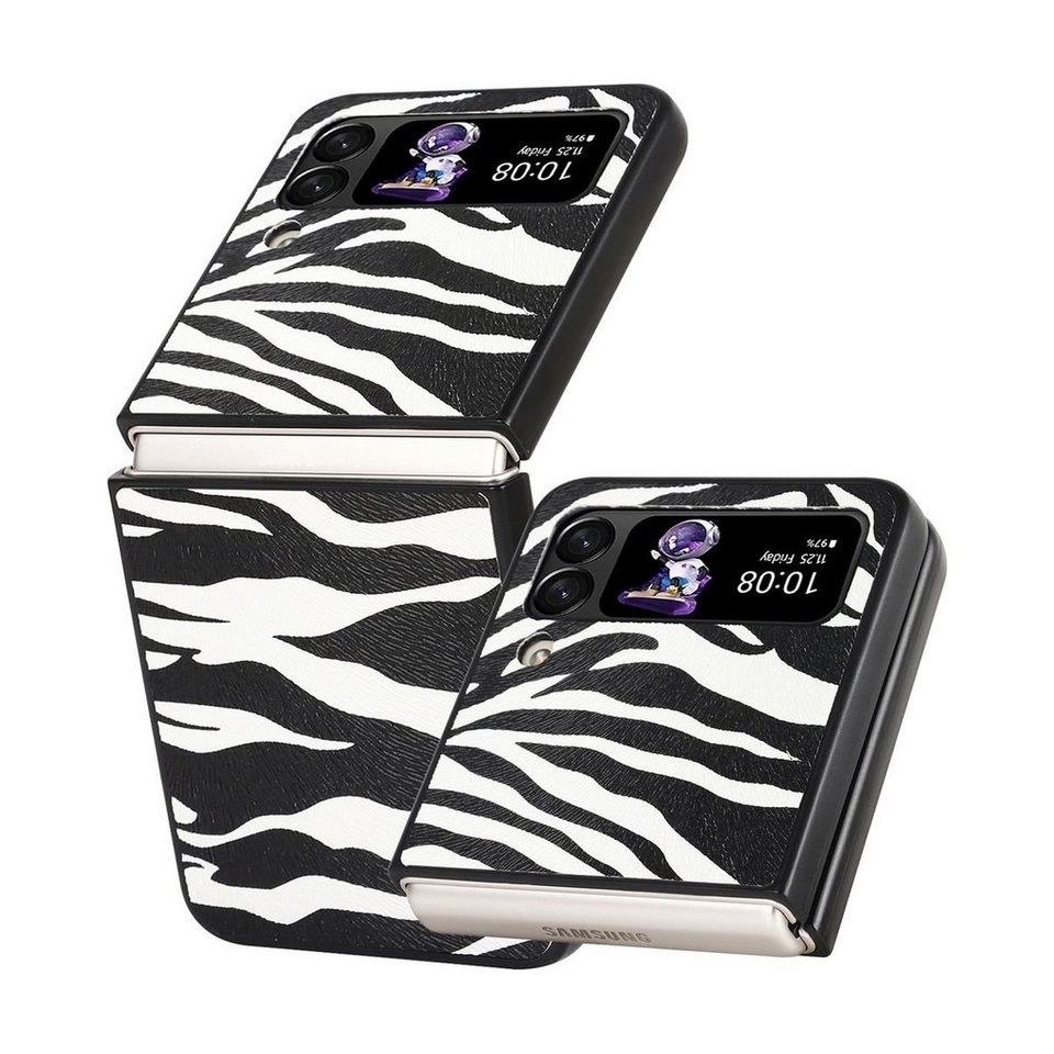 Wigento Handyhülle Für Samsung Galaxy Z Flip4 Stoßfeste Schutzhülle Aus