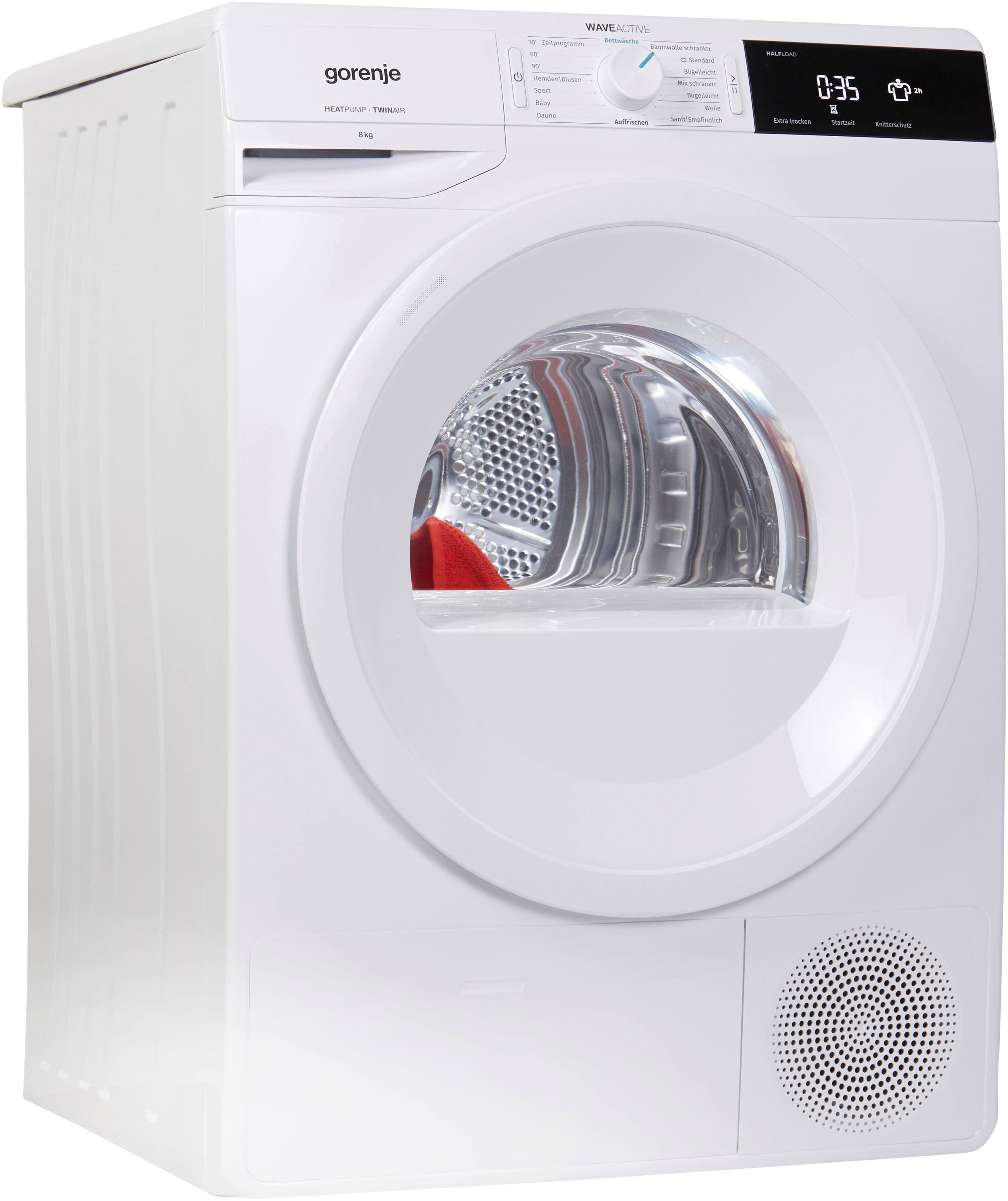GORENJE Wärmepumpentrockner DE82/G, 8 kg, Energieeffizienzklasse A++ (A ...
