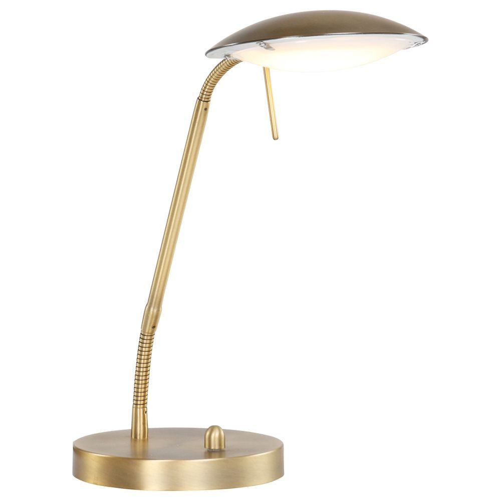 Mexlite Led Tischleuchte Led Schreibtischleuchte Eloi In Bronze Und