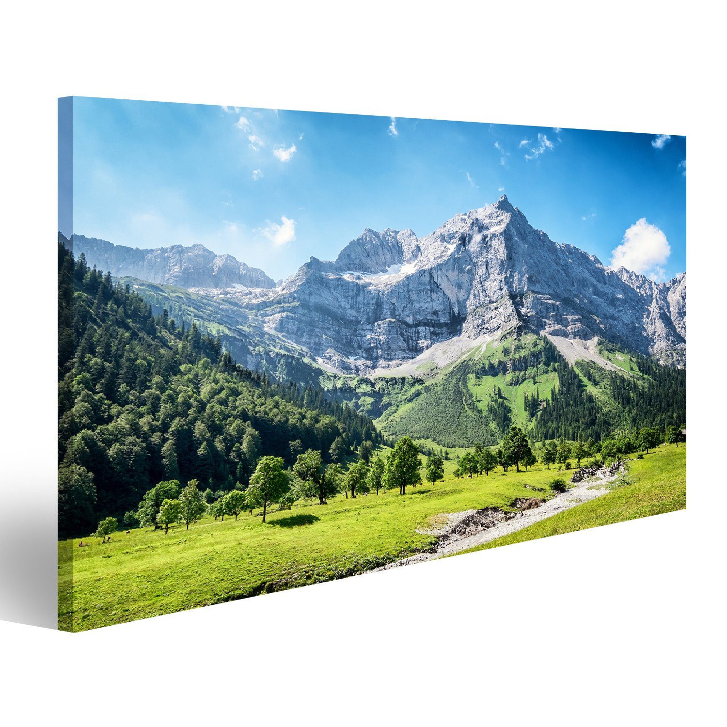 islandburner Leinwandbild Bild auf Leinwand Karwendelgebirge In Österreich Europäische Alpen Wa