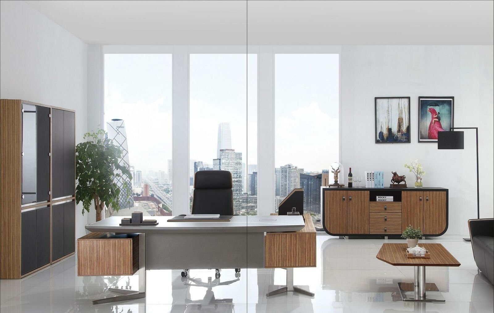 Jvmoebel Schreibtisch Moderne Büro Zimmer Komplett Set Möbel Tisch