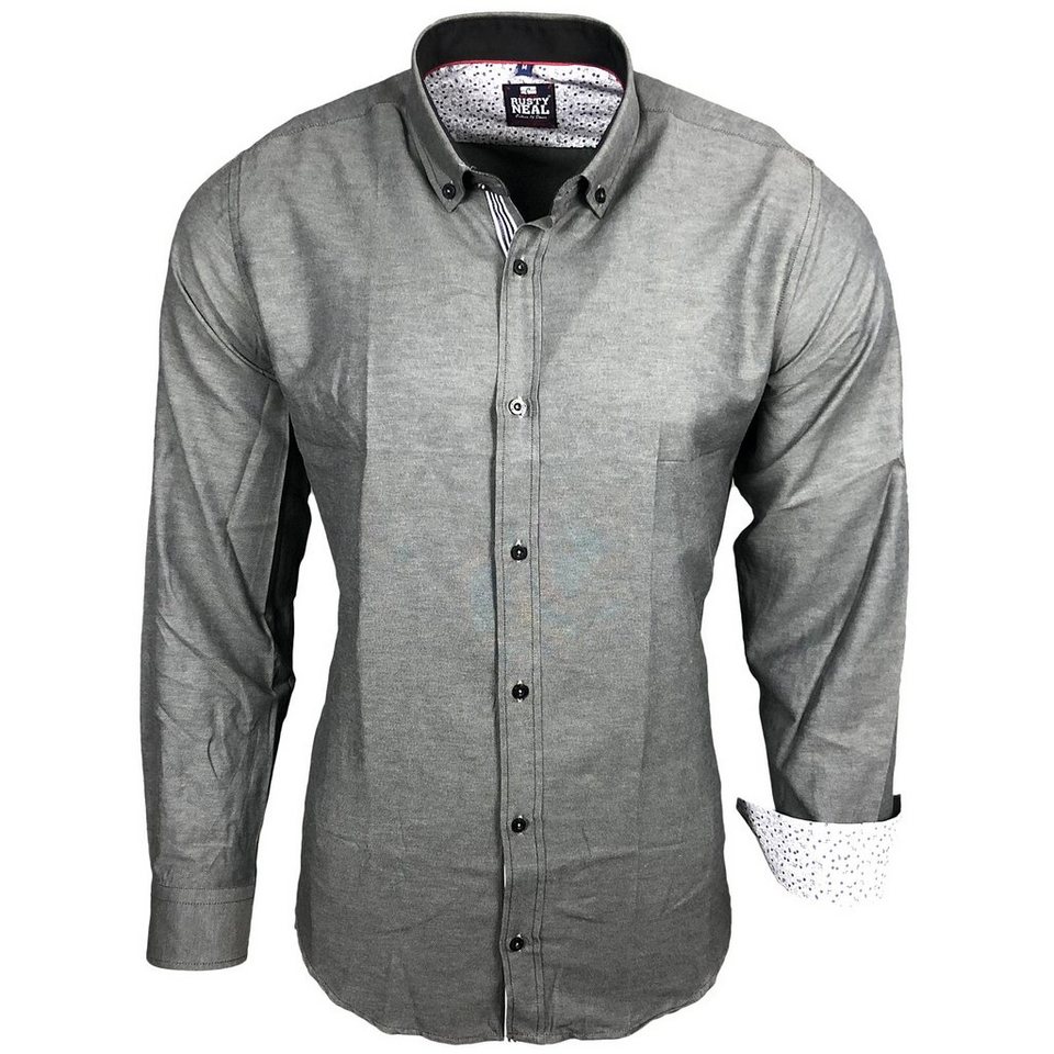 Rusty Neal Langarmhemd Mit Button Down Kragen A1 Rn 74 Online Kaufen