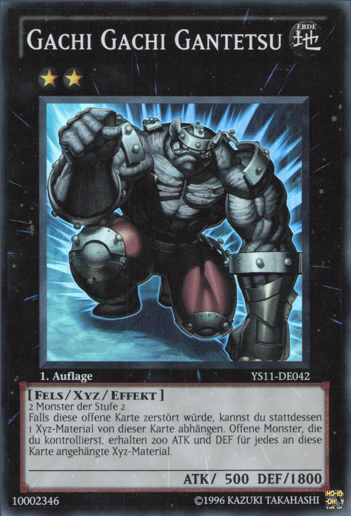 ReCollectibles Sammelkarte YuGiOh Karte Gachi Gachi Gantetsu deutsch, Yu-Gi-Oh! Karte YS11-DE042 ...