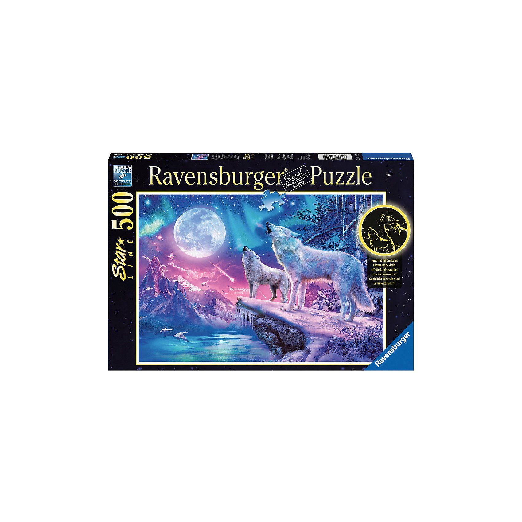 Ravensburger Puzzle 500 Teile, 49x36 cm, Star Line, mit Leuchtfarbe, Wolf online kaufen | OTTO