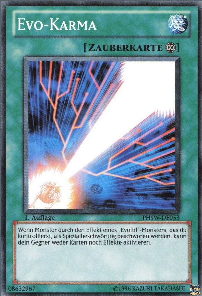 Recollectibles Sammelkarte Yugioh Karte Evo Karma Deutsch Yu Gi Oh