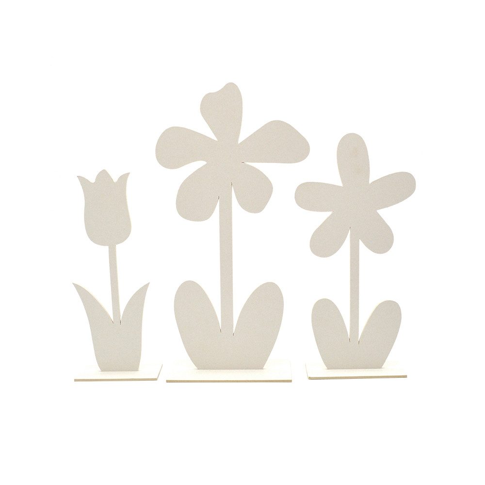 Kunstpflanze 3er Set Deko Blumen Florale Dekoration Verschiedene