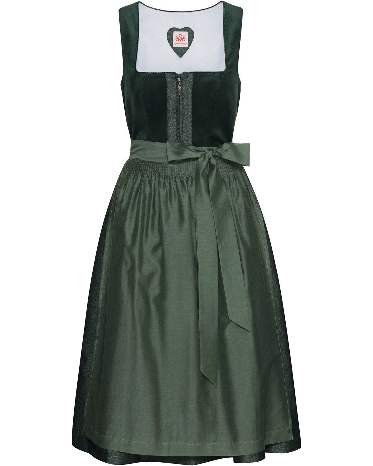 Spieth & Wensky Dirndl Samt Midi-Dirndl Edona, Trachtenkleid