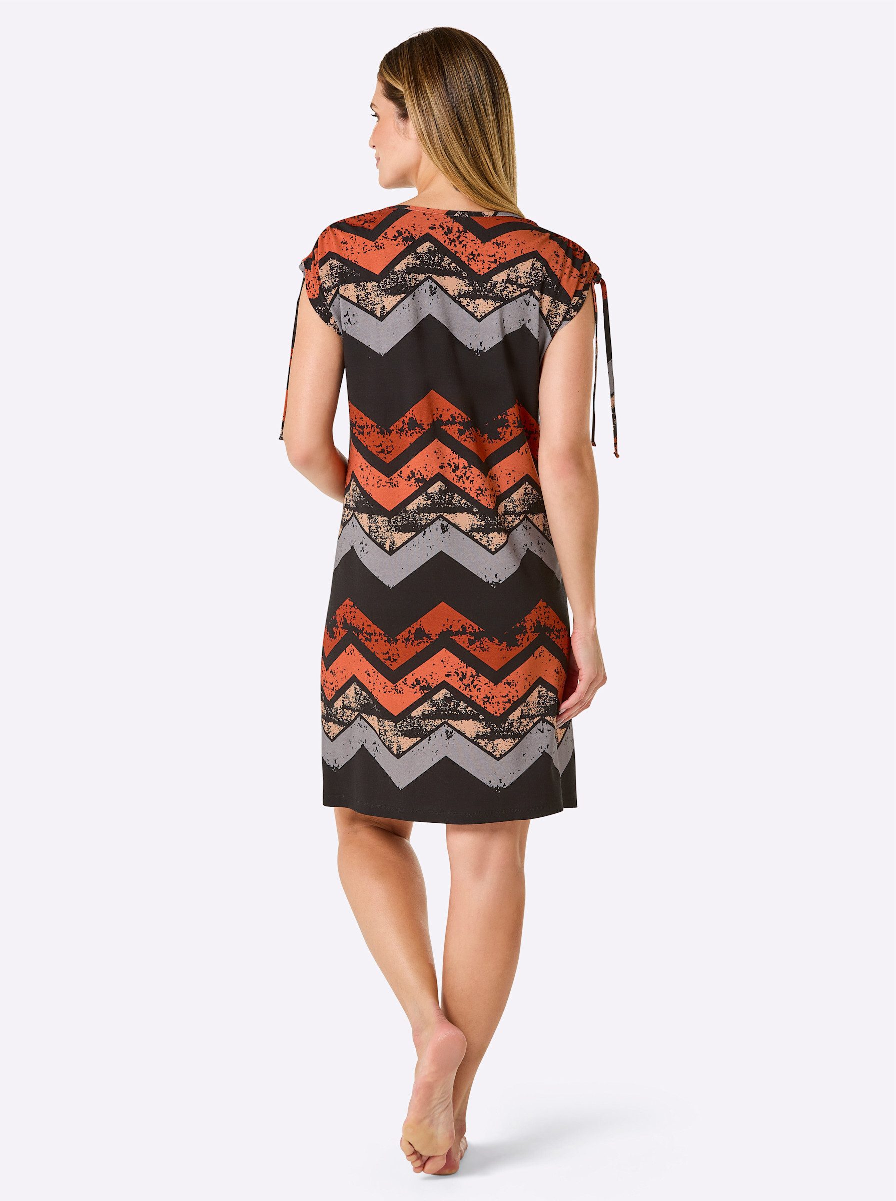 Witt Strandkleid Sommerkleid, Tunnelzug mit Bindeband an den Schultern