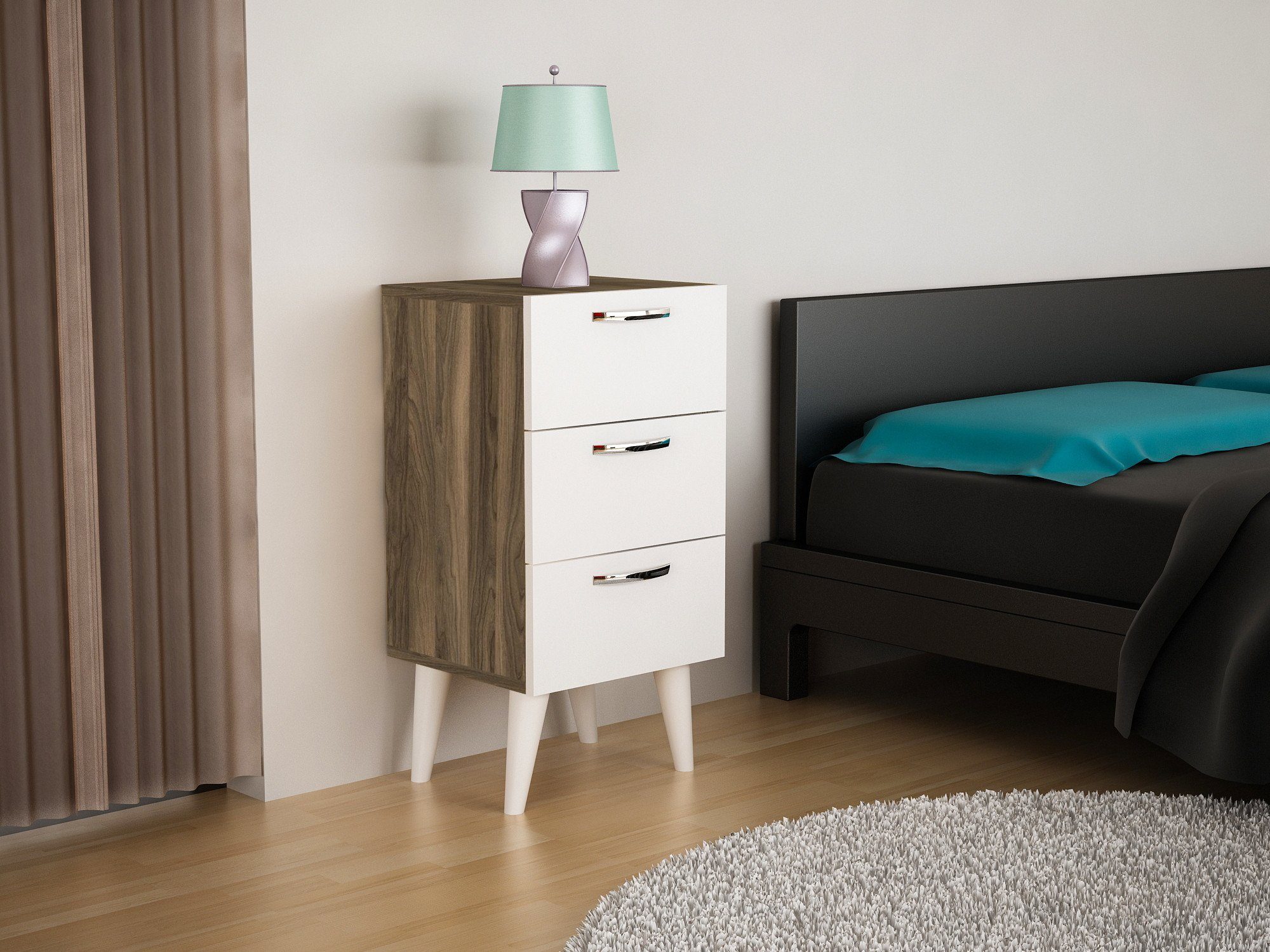 Skye Decor Nachtkonsole 100 Melamine Coated Particle Board 80 Cm X 37