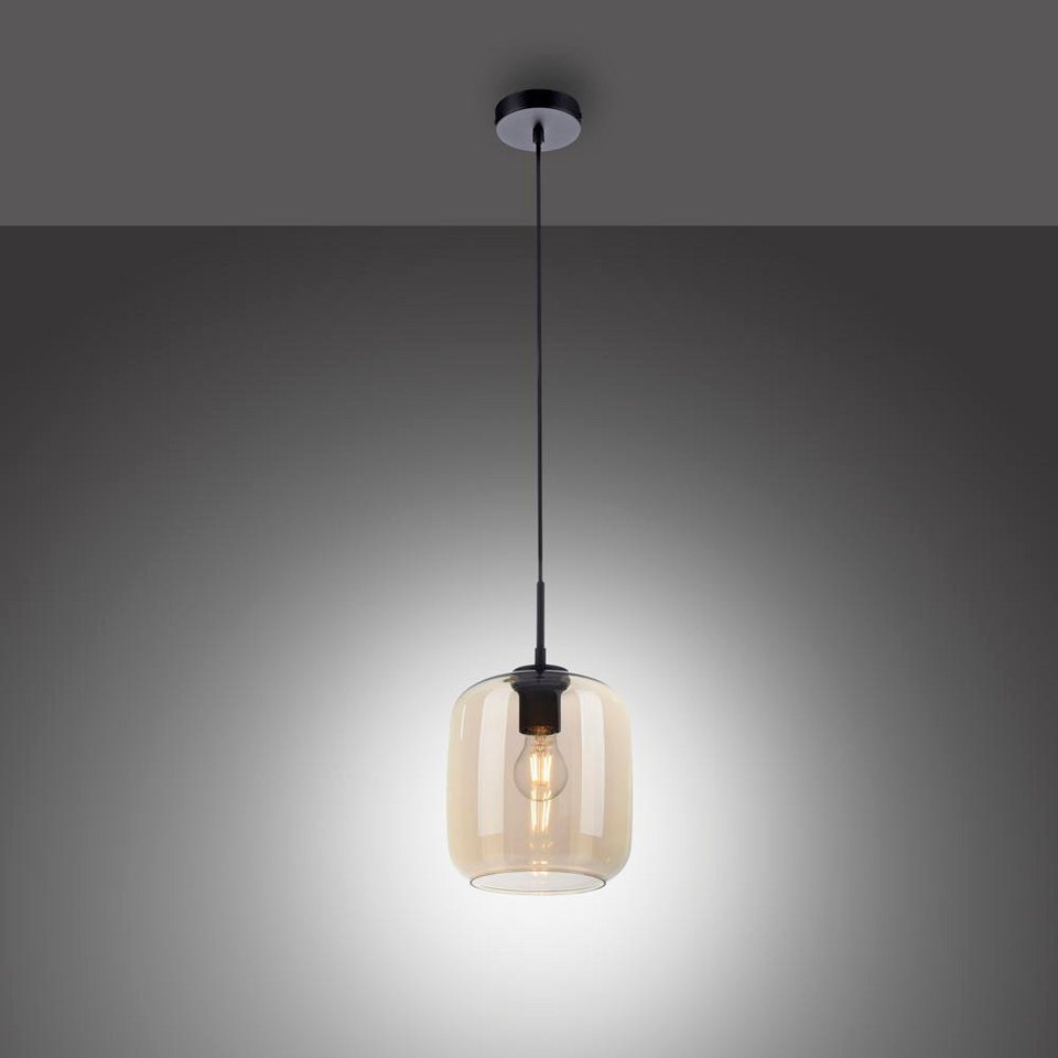 Click Licht Hängeleuchte Pendelleuchte Sandra In Gold Und Schwarz E27