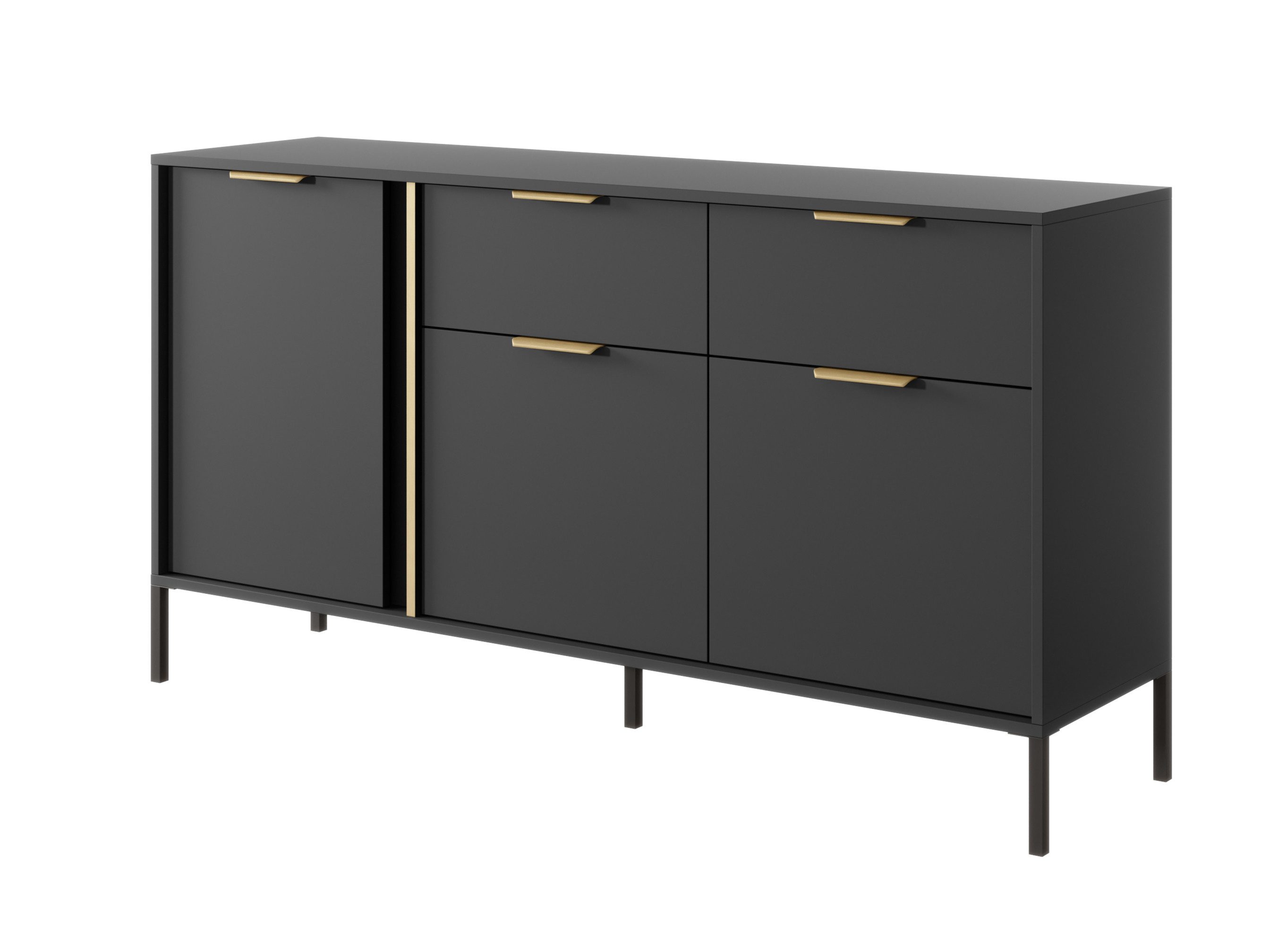 Compleo Schubkastenkommode Elegante Kommode Mit Zwei Schubladen Auf