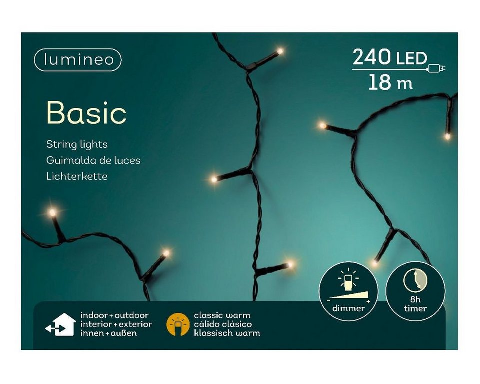 Lumineo Led Lichterkette Lumineo Lichterkette Basic 240 Led 18m