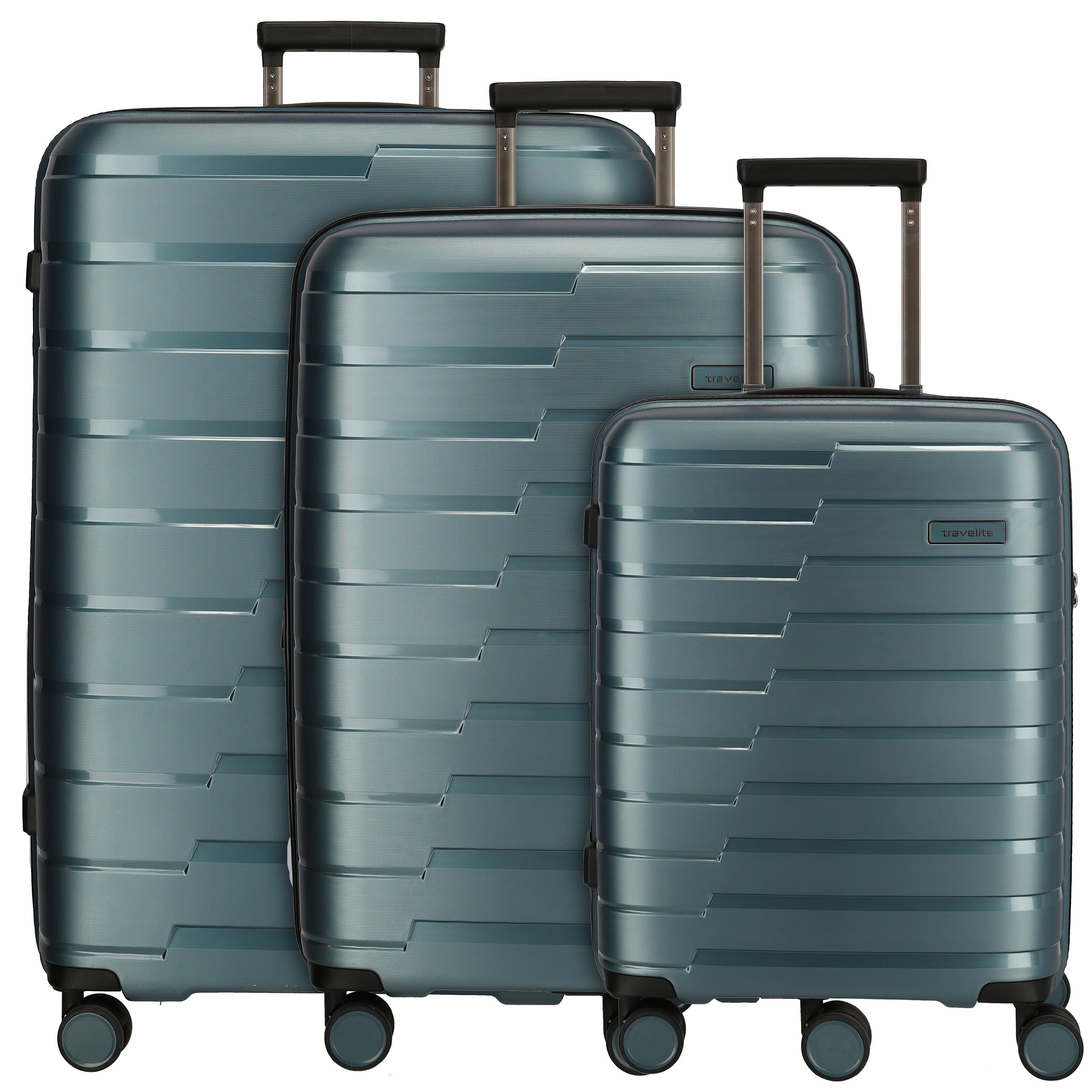 travelite Trolleyset »Air Base«, 4 Rollen, (3-teilig, 3 tlg ...