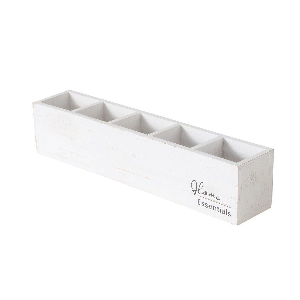 Boltze Dekoobjekt Holzbox Home Essentials Weiß Box Aus Holz Mit 5