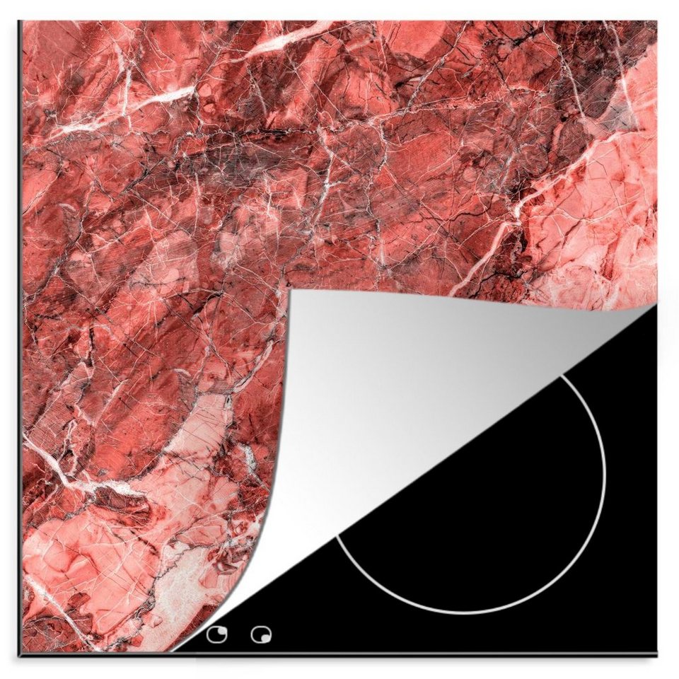 MuchoWow Herdblende-/Abdeckplatte Stein - Rot - Rosa - Granit, Vinyl ... MuchoWow Herdblende-/Abdeckplatte Stein - Rot - Rosa - Granit, Vinyl ...