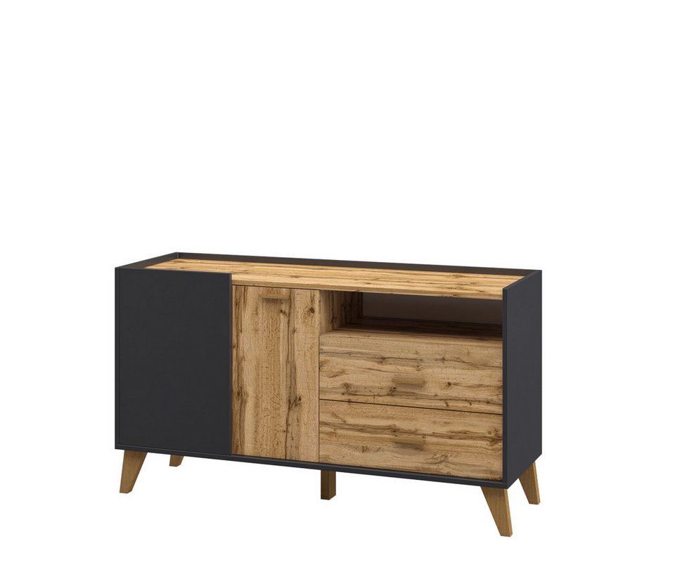 Feldmann Wohnen Sideboard Skandi Skandi 1 St Sideboard Mit 2