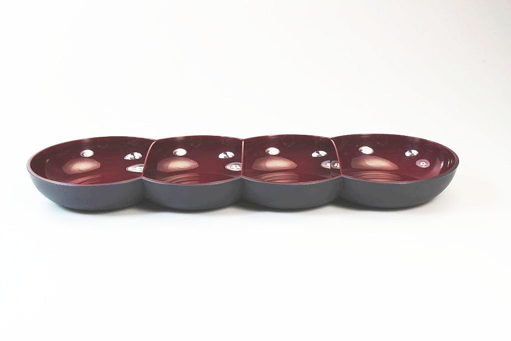 TUPPERWARE Vorratsdose Allegra Perle rot merlot Servierschale