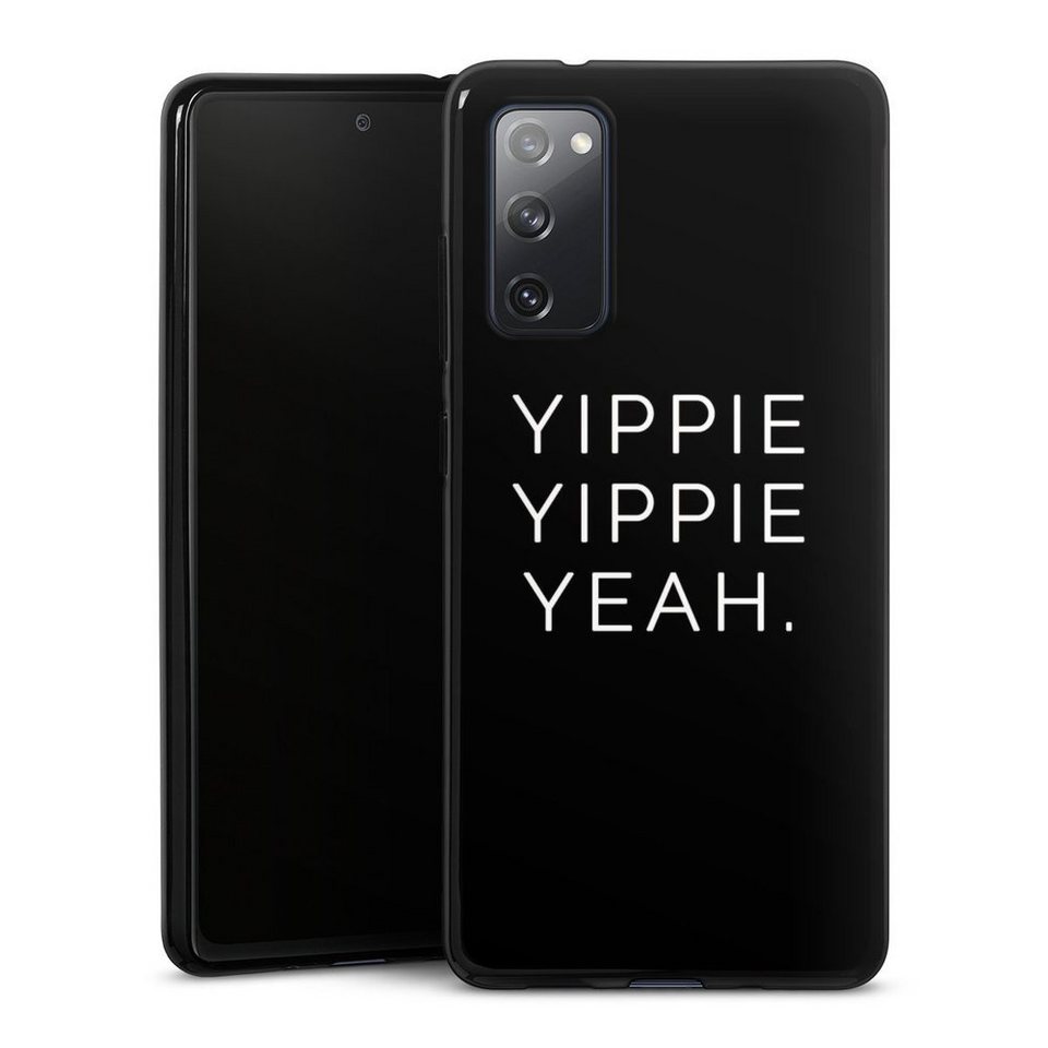 Deindesign Handyhülle Yippie Yippie Yeah Black Samsung Galaxy S20 Fe