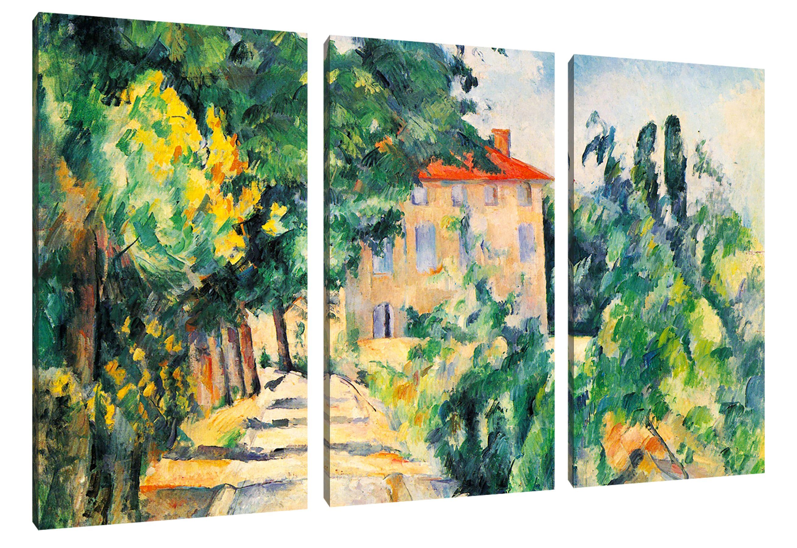 Pixxprint Leinwandbild Paul Cézanne Haus Mit Rotem Dach Paul Cézanne