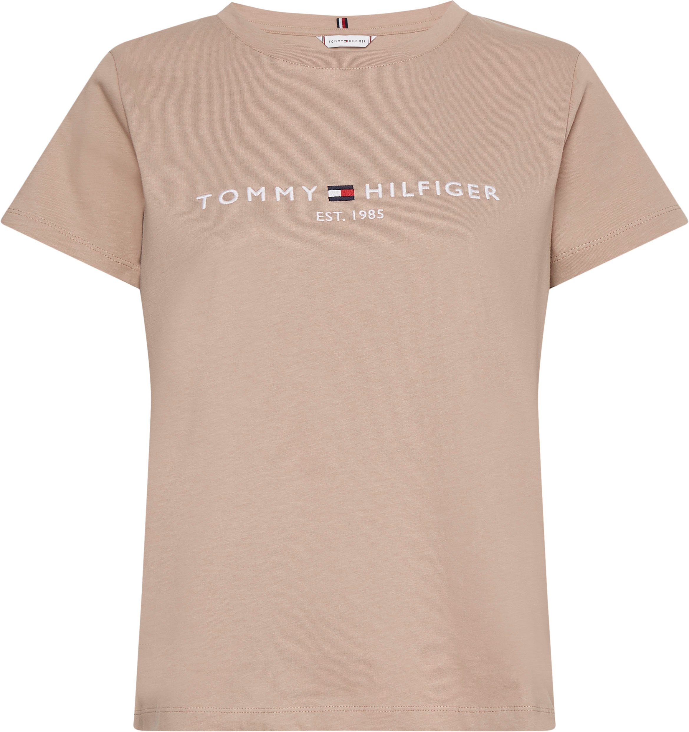 Tommy Hilfiger Rundhalsshirt Regular Hilfiger C Nk Tee Ss Mit Großem