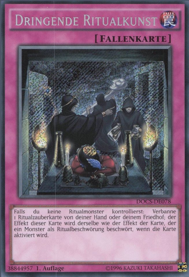 Recollectibles Sammelkarte Yugioh Karte Dringende Ritualkunst Deutsch
