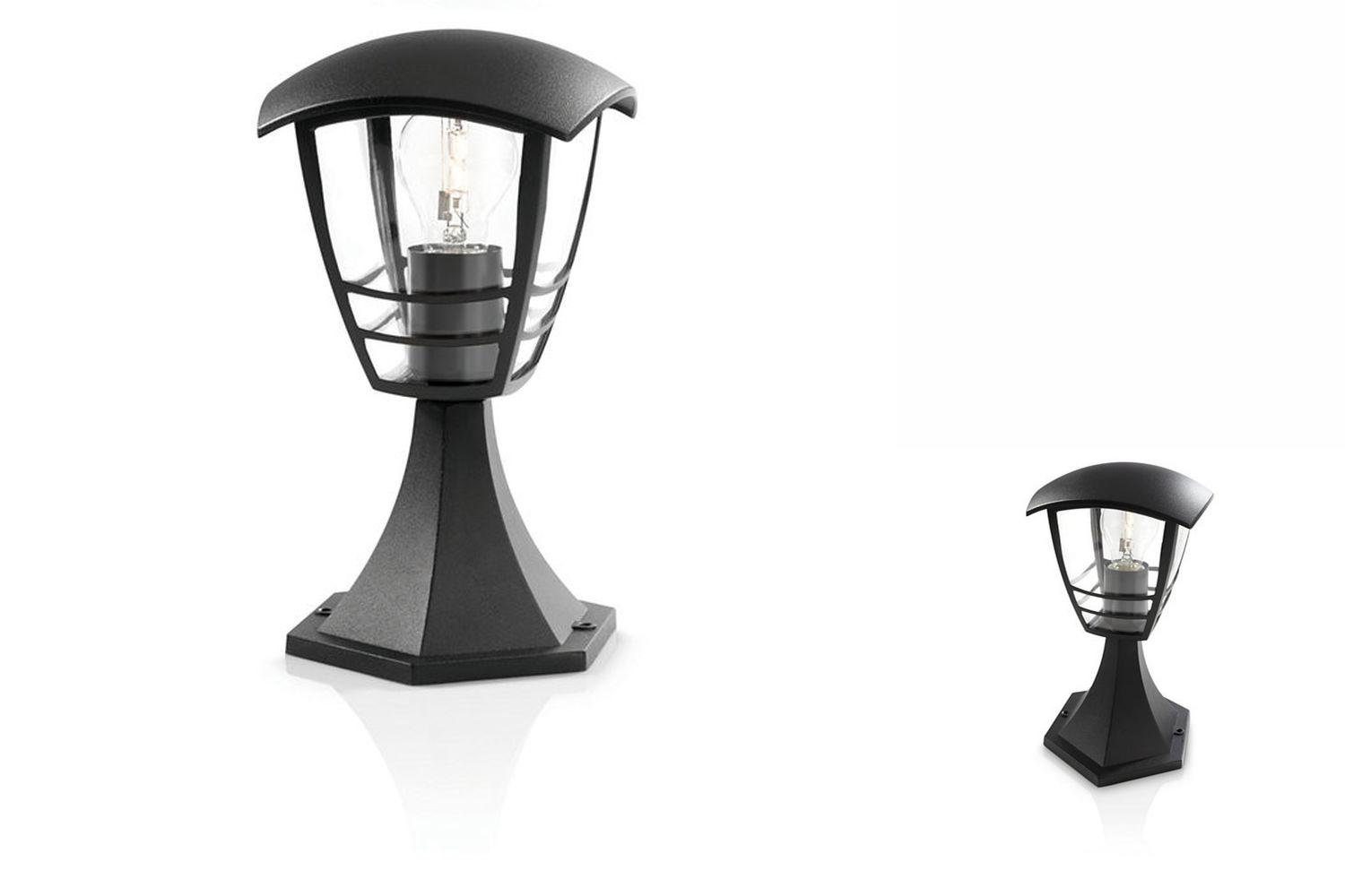 Philips Gartenleuchte Wandleuchte Philips Creek Schwarz 60 W