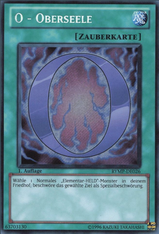 Recollectibles Sammelkarte Yugioh Karte O Oberseele Deutsch Yu Gi Oh