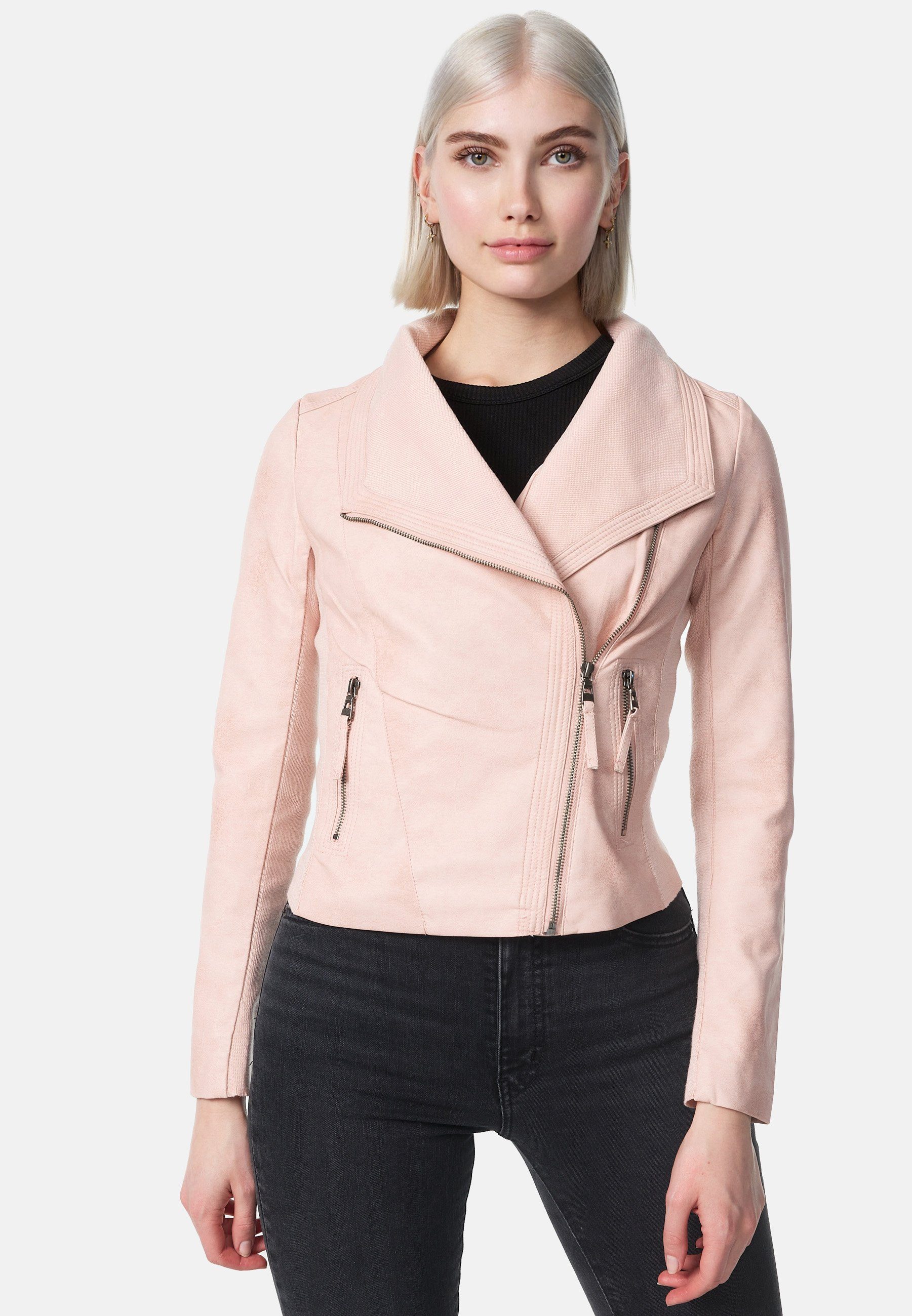 Softy Collection Lederimitatjacke Sof01 Kunstlederjacke Mit