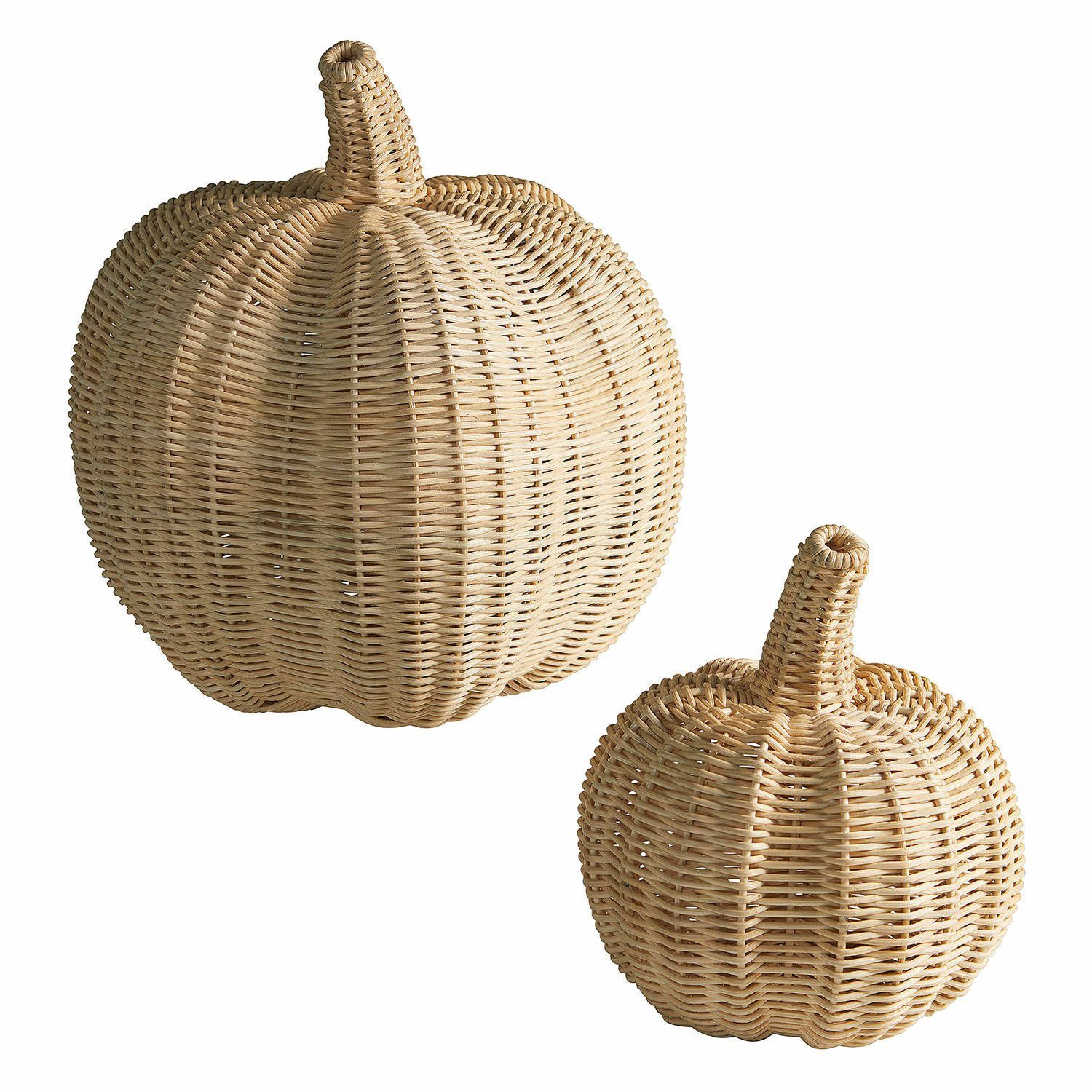 Mirabeau Dekoobjekt Kürbis 2er Set Madlen Beige