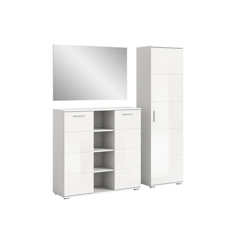 Furnling Garderoben Set Prieto 3 St Garderobenspiegel