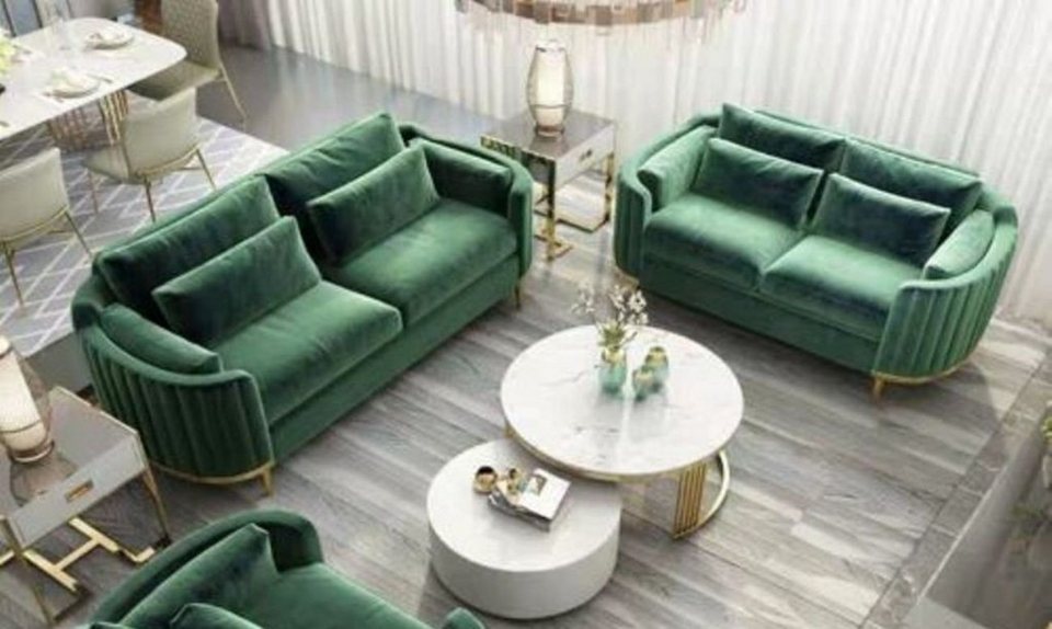 Jvmoebel Wohnzimmer Set Garnitur Couch Textil Sofa Polster Sitz
